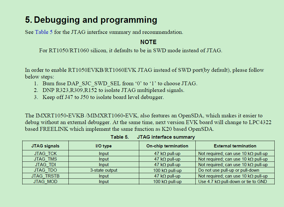 Solved: Re: Secure JTAG in imxrt1050-EVKB - NXP Community
