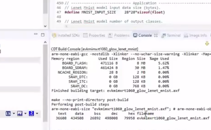 Solved: Re: EVK-MIMXRT685 eIQ Glow for RT685 Lab CIFAR-10 example build error - NXP Community
