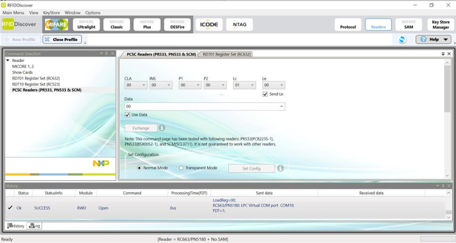 How to use the RFIDDiscover with CLEV6630B(V2.0) Borad? - NXP Community