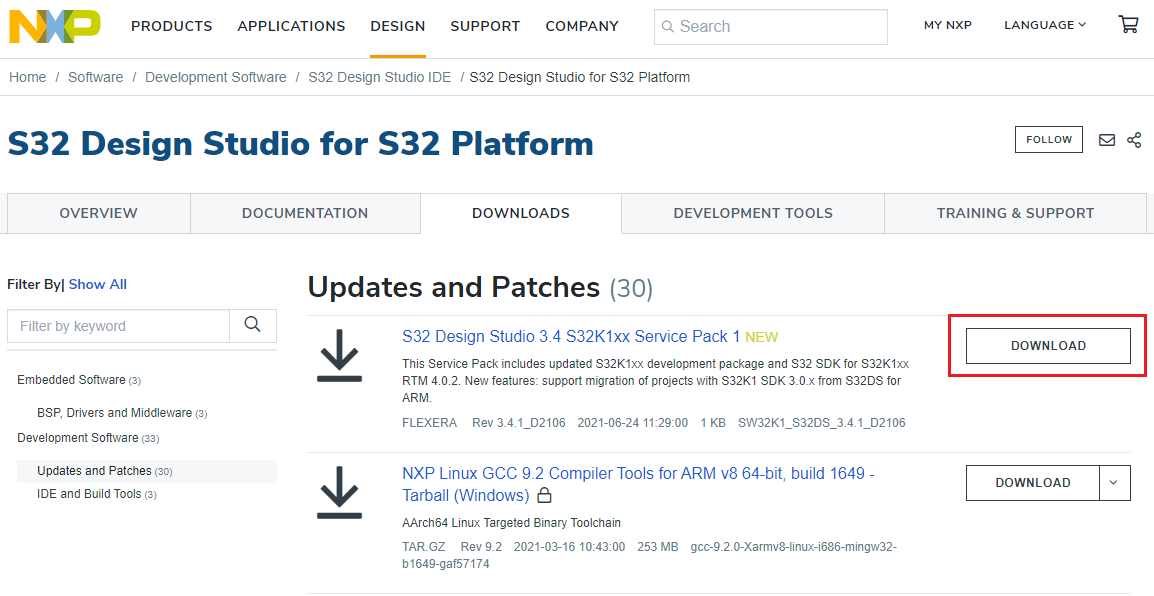 S32 Design Studio v3.4 S32K1 Service Pack 1 released! - NXP Community