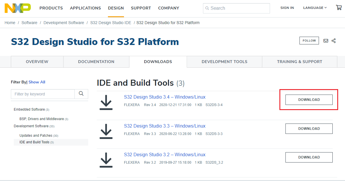 S32 Design Studio for S32 Platform v3.4 Update 1 (for S32G2) released ...