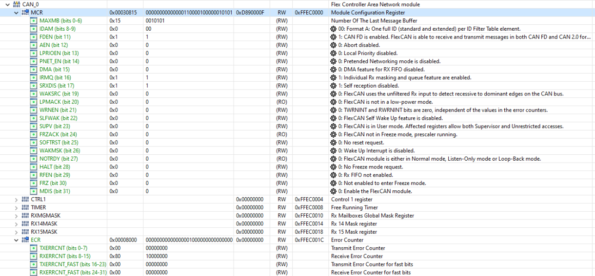Solved: Failing to receive CAN-FD frames at CAN0 interface of MPC5746C MCU - NXP Community