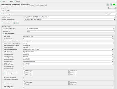 Solved: i.MX RT1062: How to set hardware timing and synchronization for PWM and ADC using Config ...