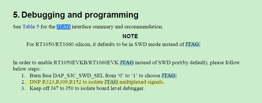 Secure JTAG in imxrt1060-evk using JLink base - NXP Community