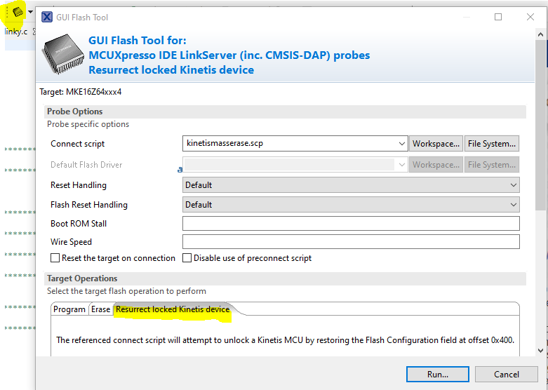 LPC-Link2 debug probe not working in MCUXpresso with MKE16Z64VLF in CMSIS-DAP mode - NXP Community