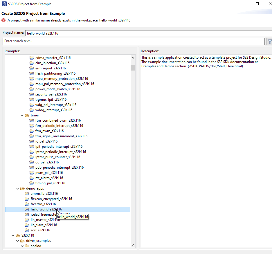 Solved: Migrating JumpStart Projects for s32k116 EVB - NXP Community