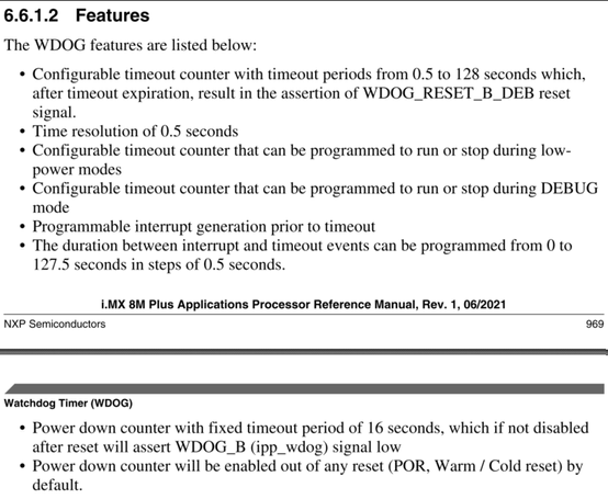 Re: iMX8M plus - M7 trigger watchdog and A53 halt - NXP Community