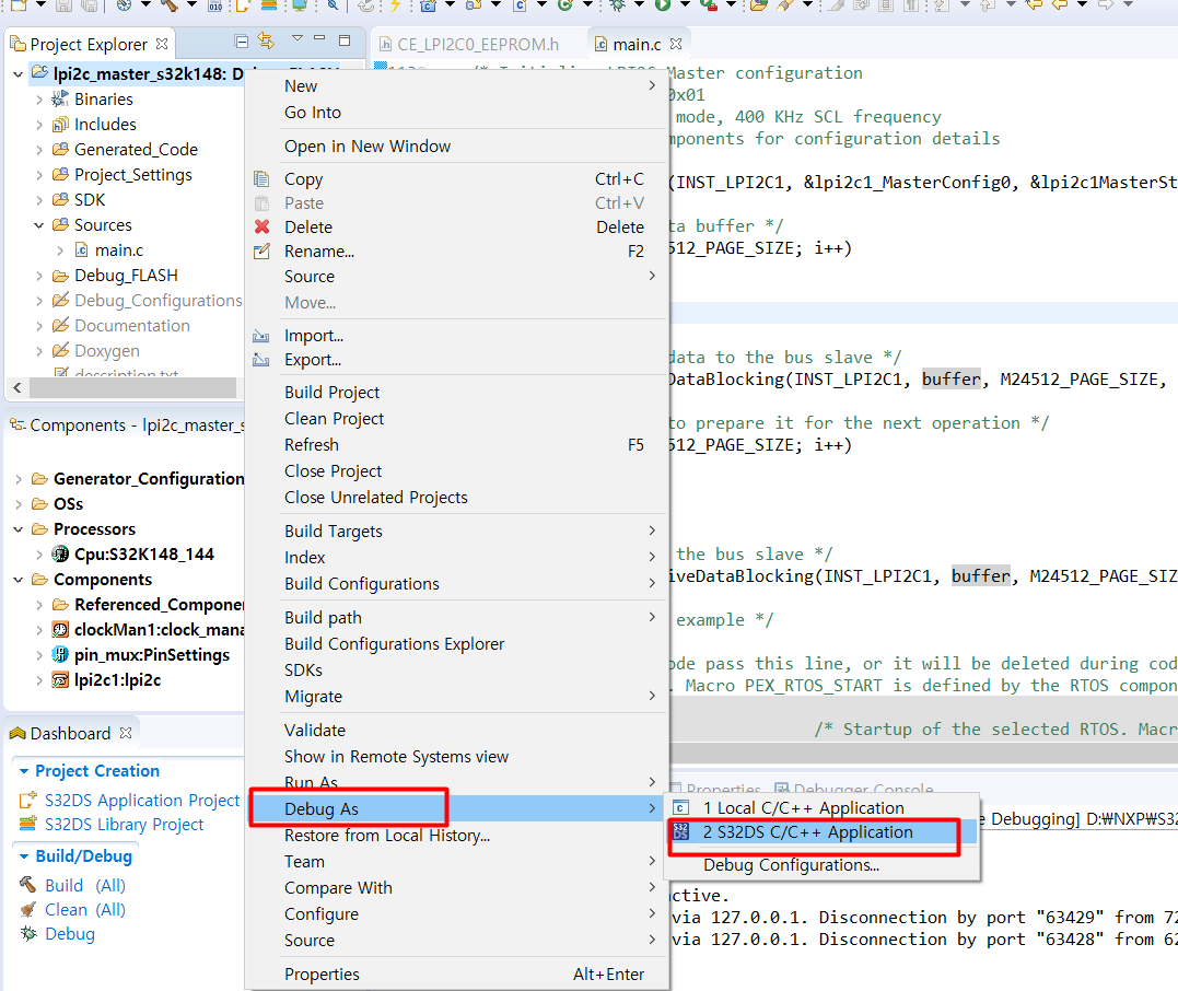 s32 error starting process - NXP Community