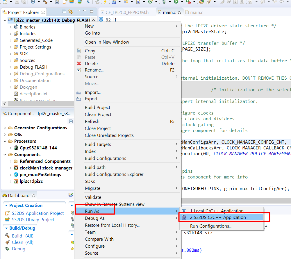 s32 error starting process - NXP Community