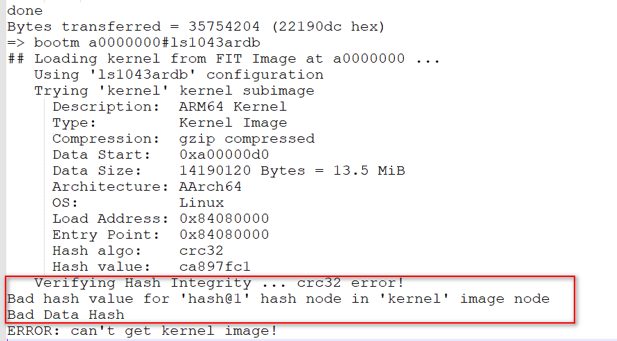 Solved: Bad data hash on QSPI on LS1043A (Yocto Tiny) - NXP Community