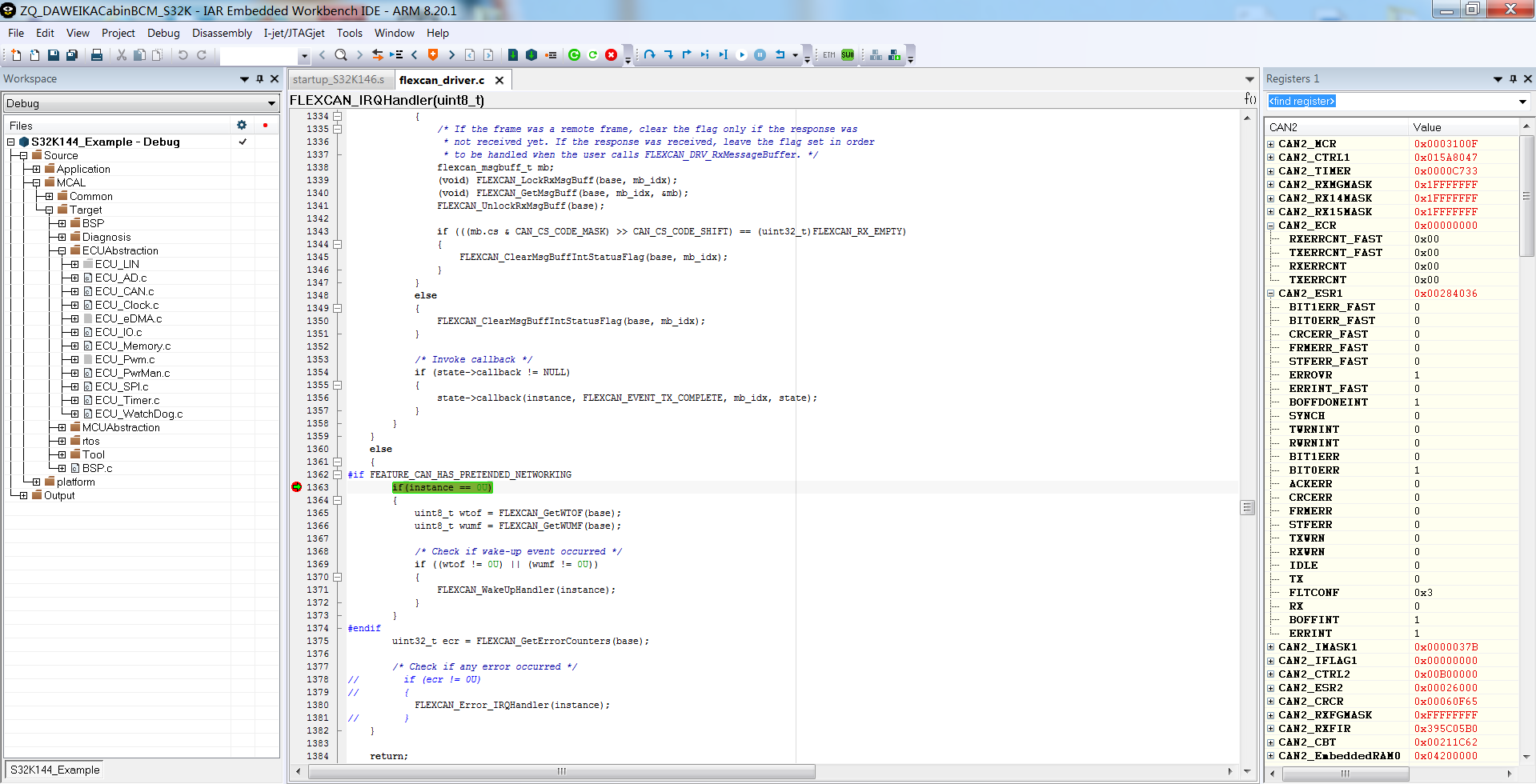 When I short CAN_H and CAN_L to test busoff, the hardfault happened and ...