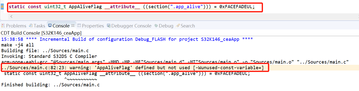 How to place a const into Flash area? - NXP Community