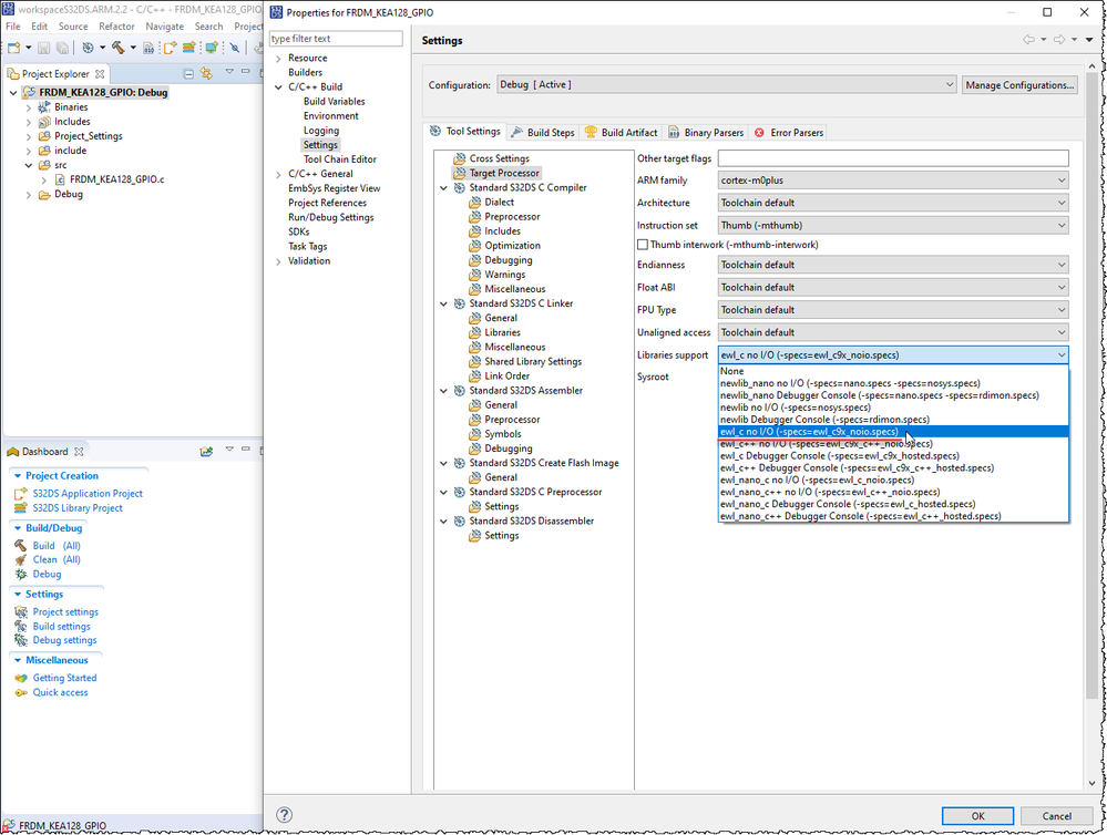 Solved: S32DS编译KEAZ128 - NXP Community