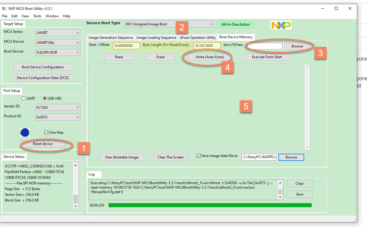 Re: Issue in Flashing application binary on SLN-LOCAL2-IOT - NXP Community