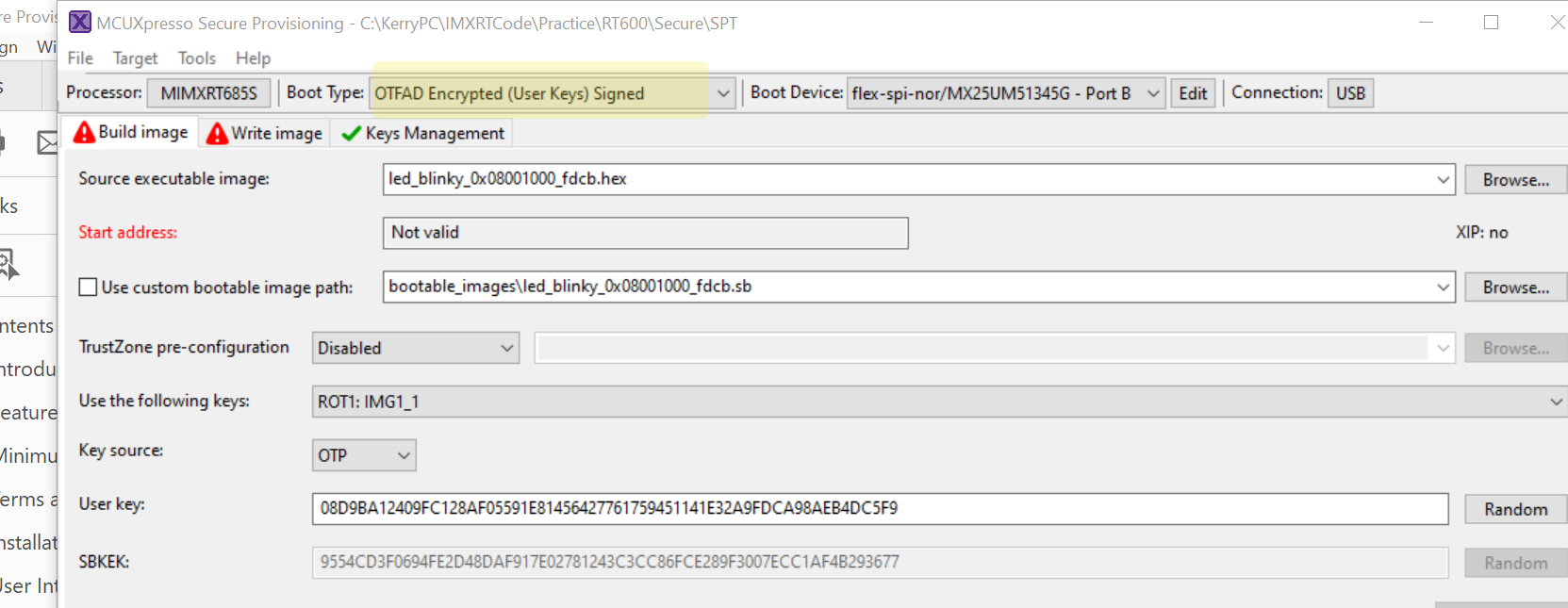 Possible Bootloader decryption bug on RT685 when using Encrypted + Signed type. - NXP Community