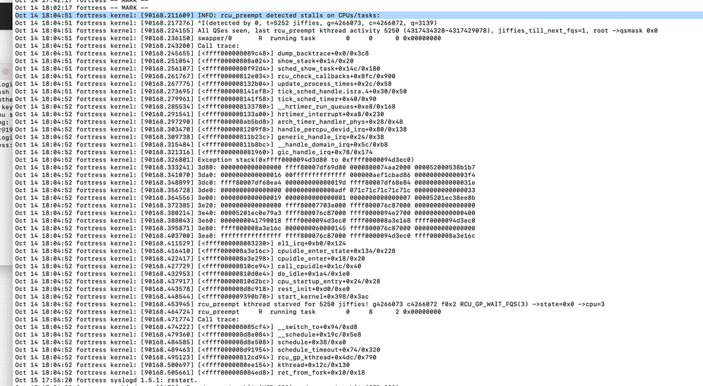 maaxboard has " INFO: rcu_preempt detected stalls on CPUs/tasks" , linux crashed! - NXP Community