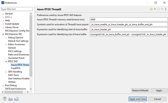 Debugging Azure RTOS applications using TraceX - NXP Community