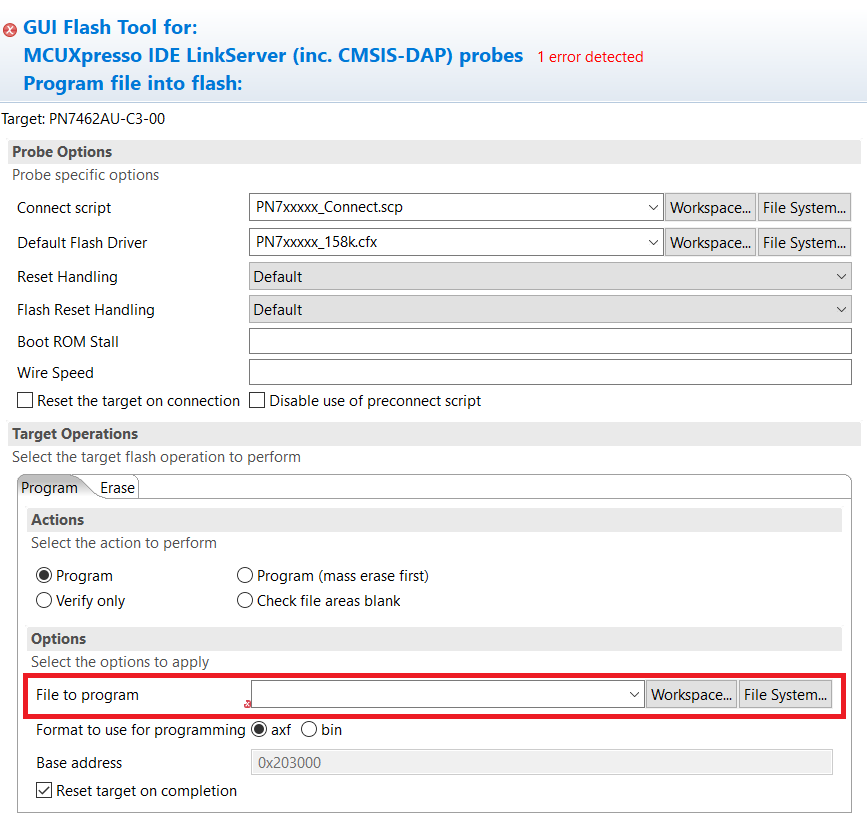 SW3683 example projects: .axf file not found - NXP Community