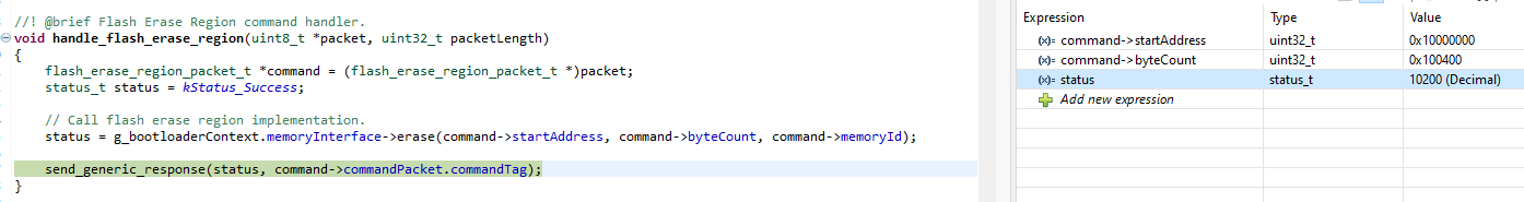 update binary with full flash size using flashloader and the KinetisFlashTool - NXP Community
