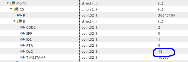 Solved: MPC5748G Receiving CAN frames with DLC>8 in non CAN FD mode ...