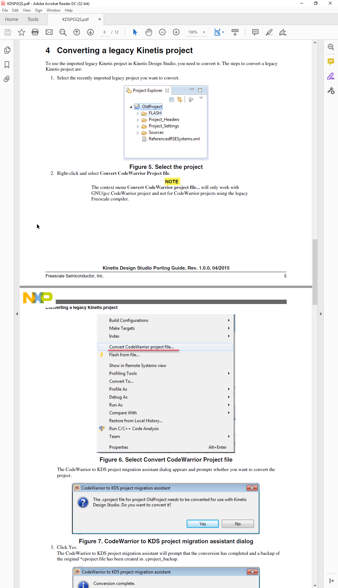 Codewarrior project to S32 Design studio - NXP Community