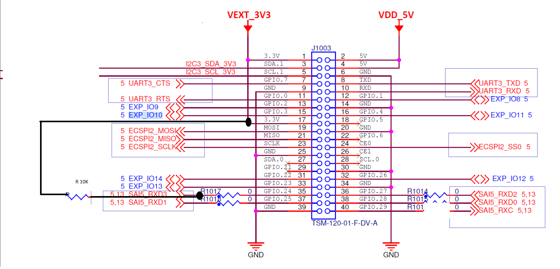 IMX8M mini evk expansion connector - NXP Community