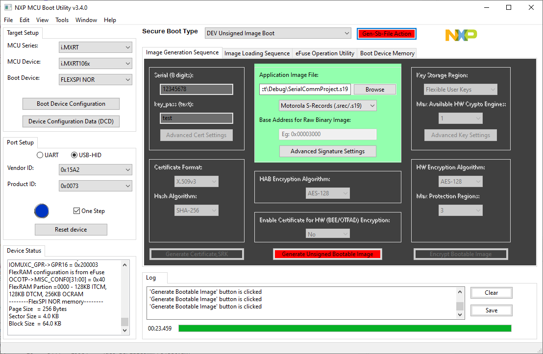 Solved: Firmware download with NXP MCU Boot Uility - NXP Community