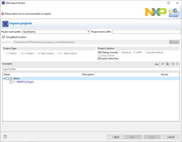 SDK Creation MIMXRT117x Problem with "boards folder" - NXP Community
