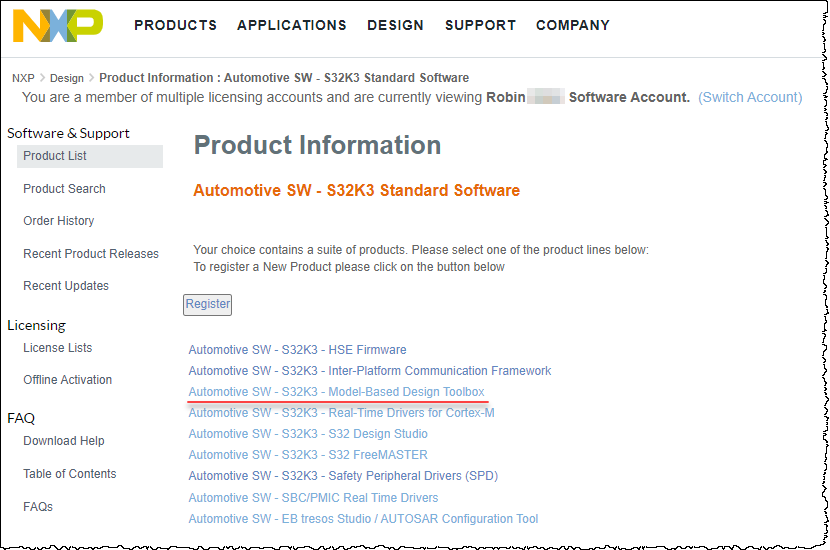 Model based design toolbox (missing libraries for S32K3) - NXP Community