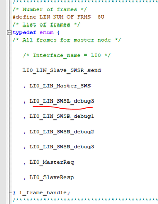 LIN stack generate lin configuration by LDF - NXP Community