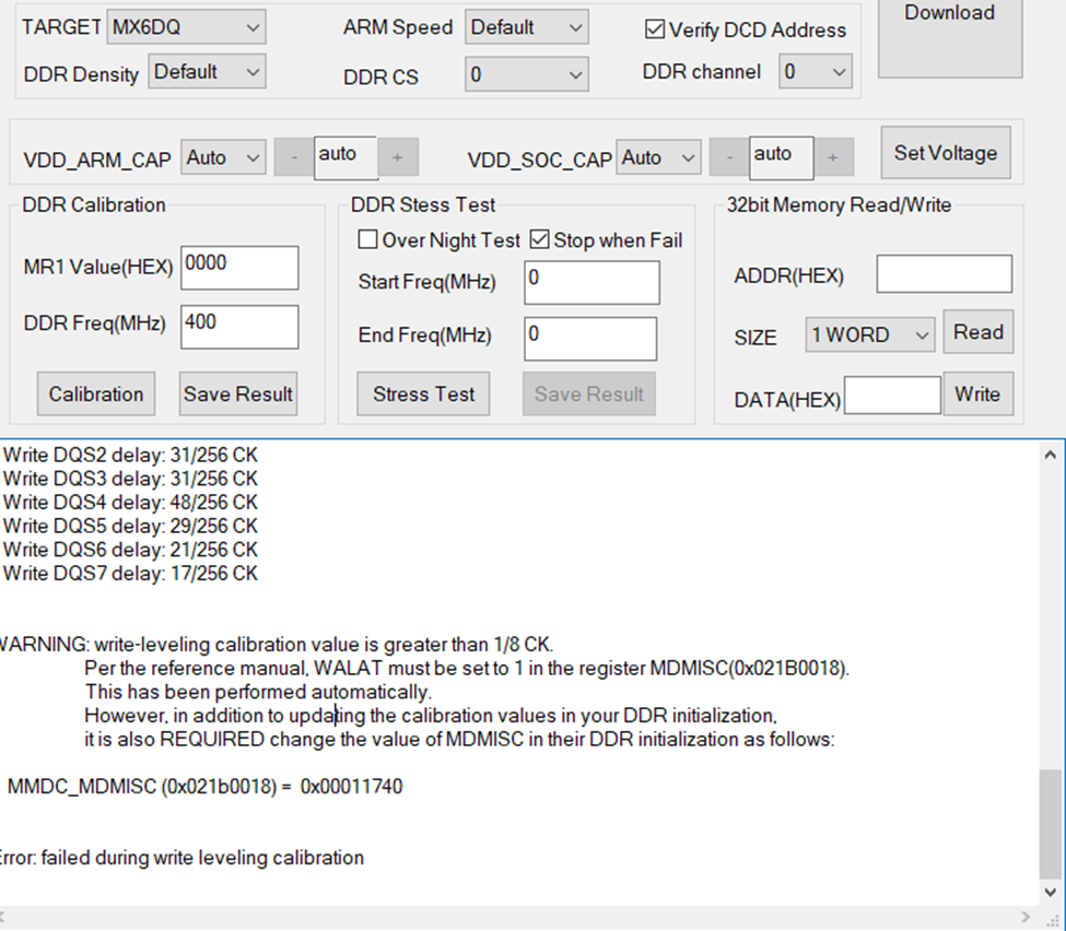 iMX6 DDR3 Calibration Failure - NXP Community