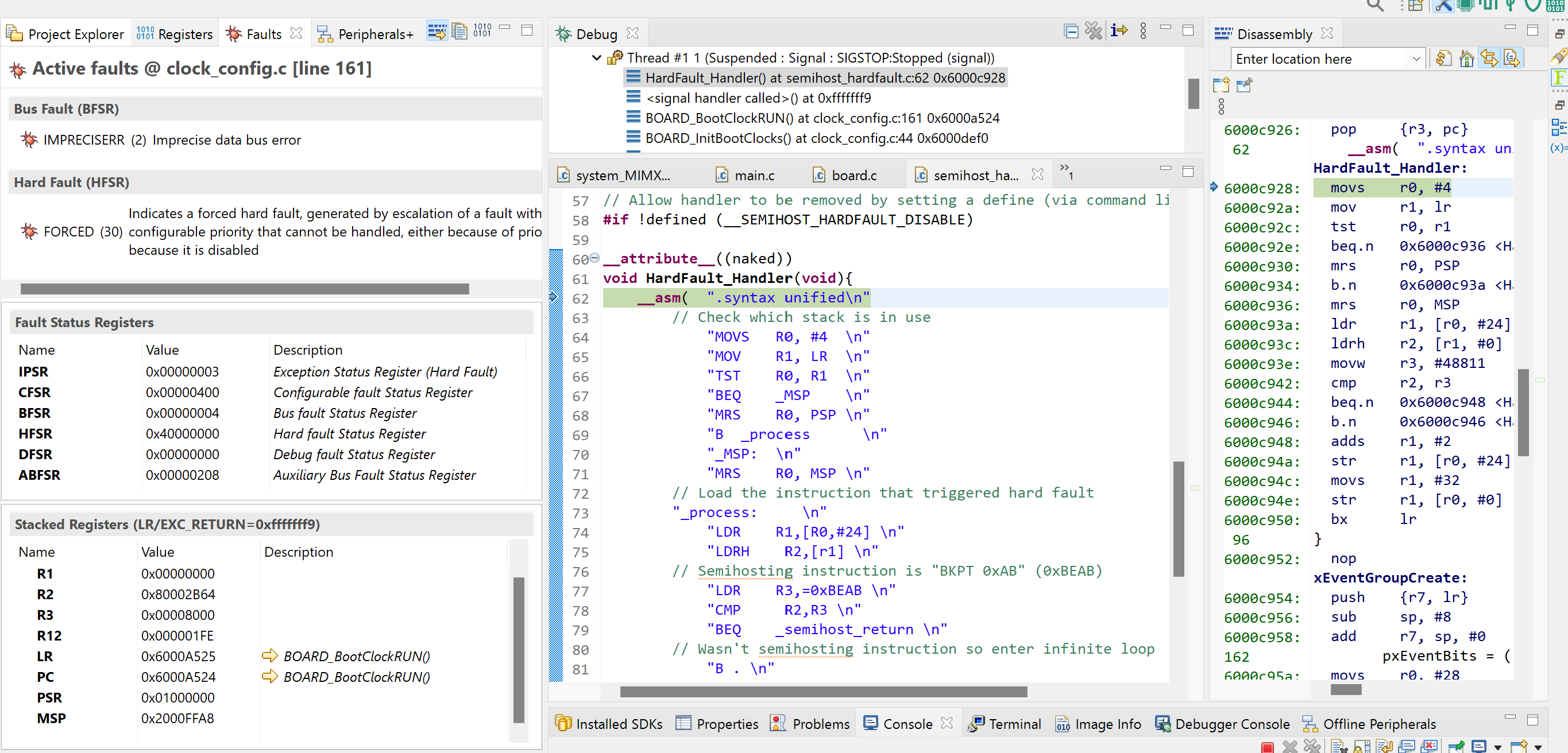 Solved: BOARD_InitBootClocks causes hard fault when put inside the SystemInitHook function - NXP ...