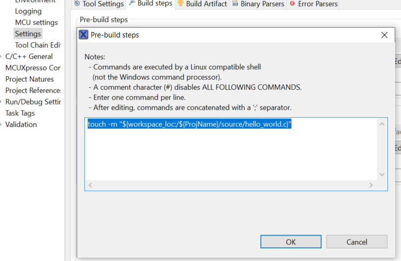 Solved: Build timstamp issue with MCUXpresso 11.5.0 - NXP Community