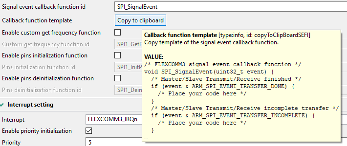 Solved: Peripherals Tool: wrong SPI callback function template? - NXP Community