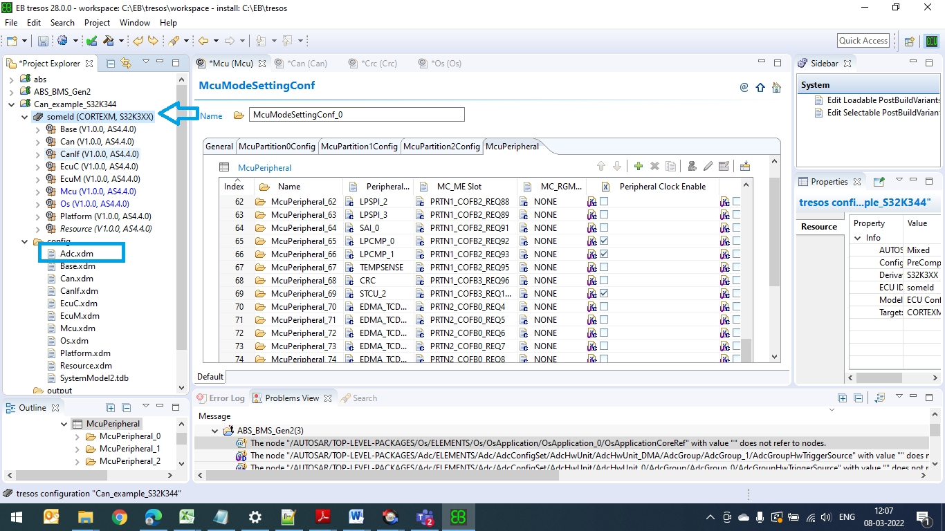 EB Tresos Import Error - NXP Community