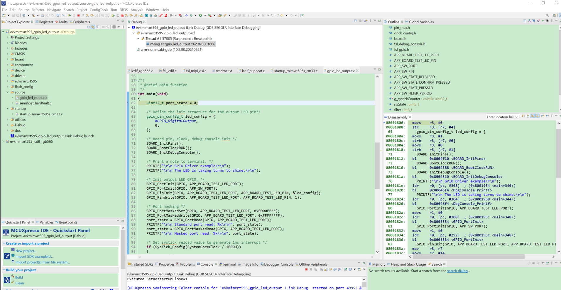 Solved: Re: Fail to buring FW to external flash for RT595 EVK borad via ...
