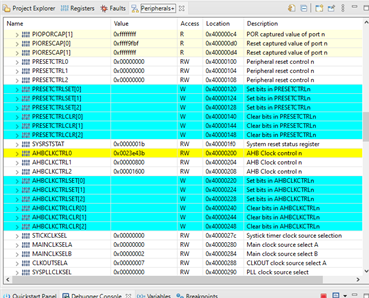 Solved: Trouble setting SYSCON->AHBCLKCTRLSET register - NXP Community