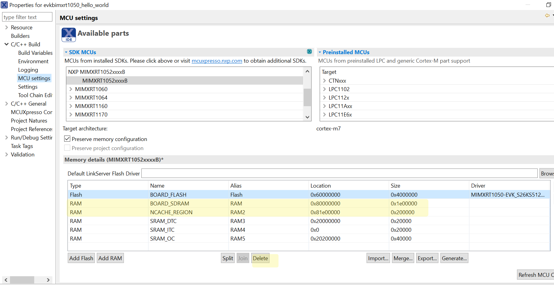 Solved: Prevent external SRAM use - NXP Community