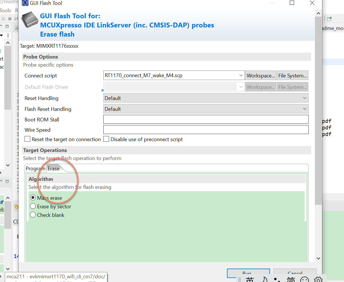 Re: imx rt 1024: Target error from Commit Flash write: Nn(05). Wire ACK Fault in DAP access ...