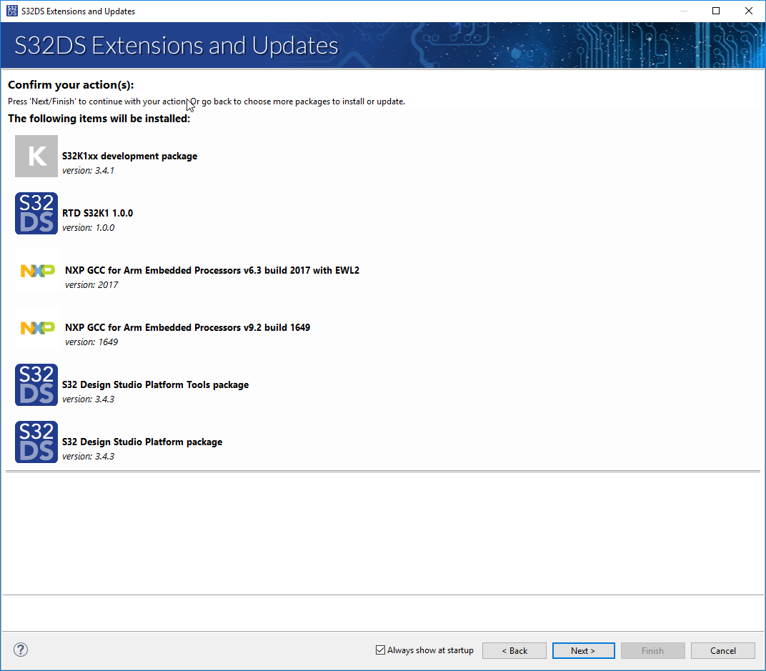 Problem installing packages with S32DS v3.4 - NXP Community