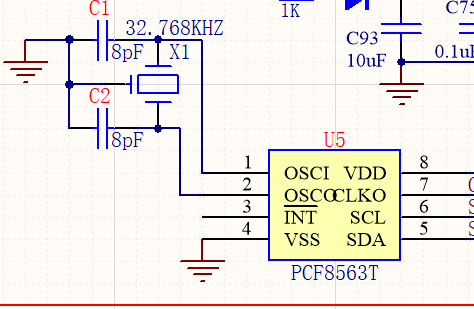 Solved: PCF8563 add 1 or 2 external capacitor? - NXP Community