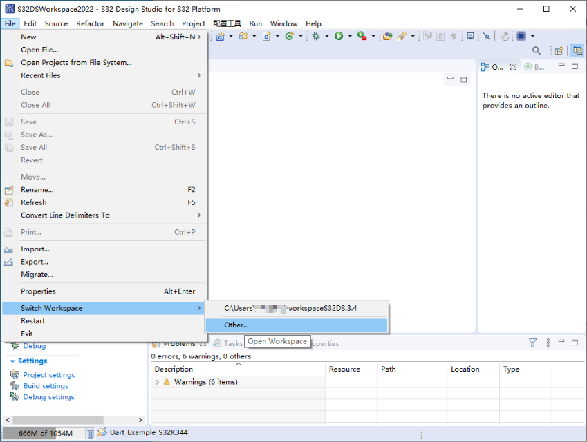 S32 Design Studio Project Location Can't Contain Symbol Error - NXP ...