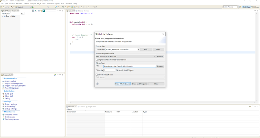 Cannot Erase Flash Mpc5602p Nxp Community