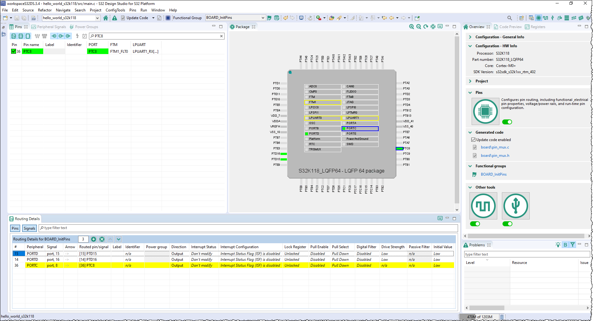 Getting the pin status using PINS_DRV_ReadPins - NXP Community