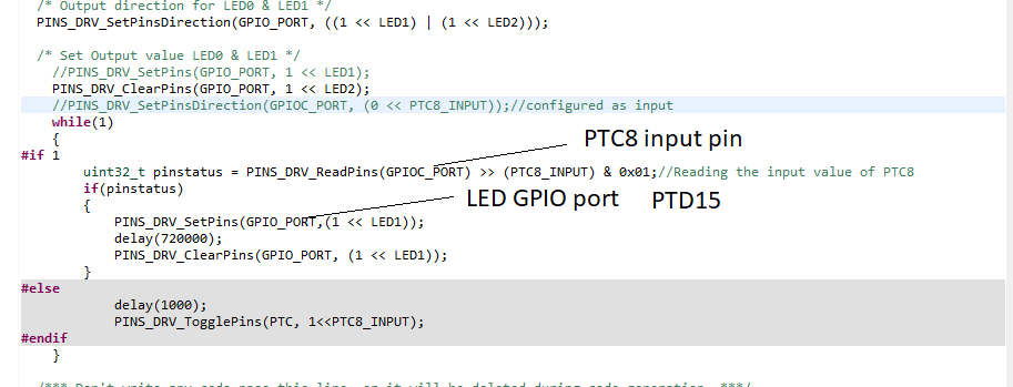 Getting the pin status using PINS_DRV_ReadPins - NXP Community
