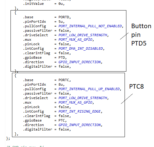 Getting the pin status using PINS_DRV_ReadPins - NXP Community