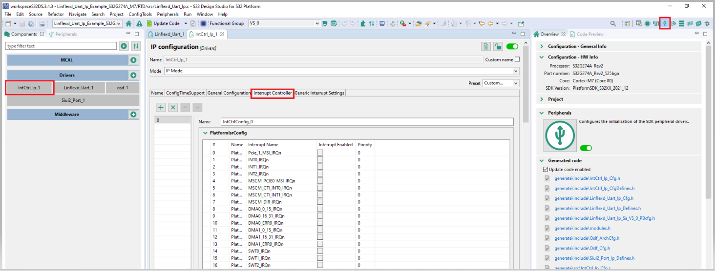 UART example hands-on with S32G-VNP-RDB2. - NXP Community