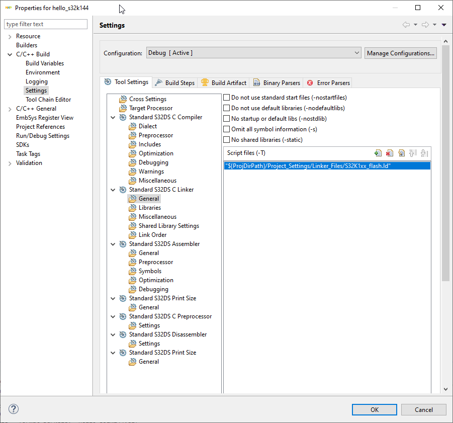 Solved: S32K MCAL with S32DS gives empty ELF file - NXP Community