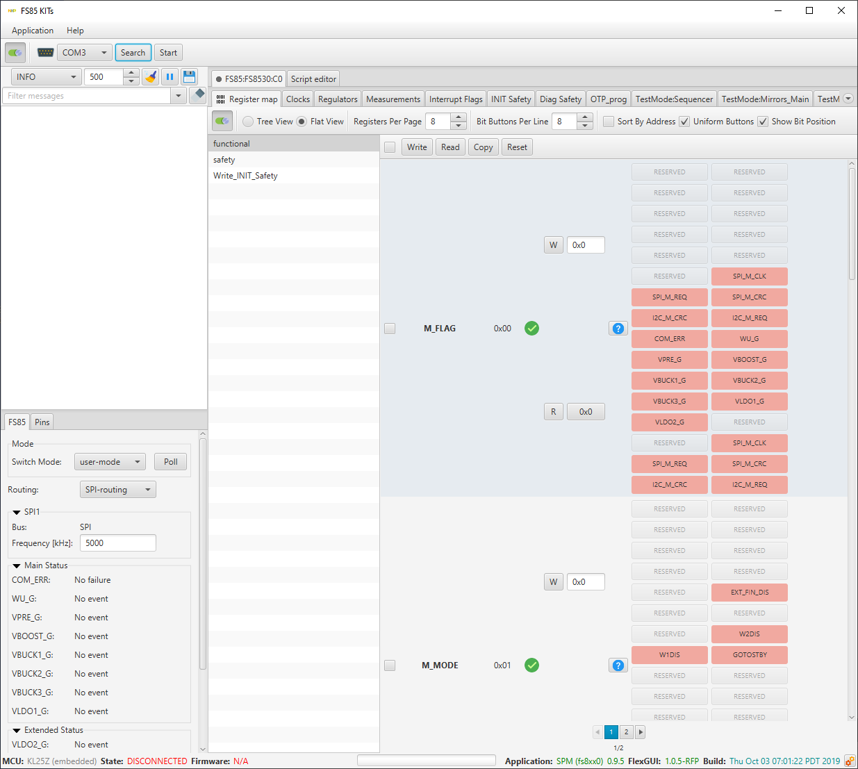 FlexGUI won't connect to KITFS85FRDMEVM Windows 10 - NXP Community