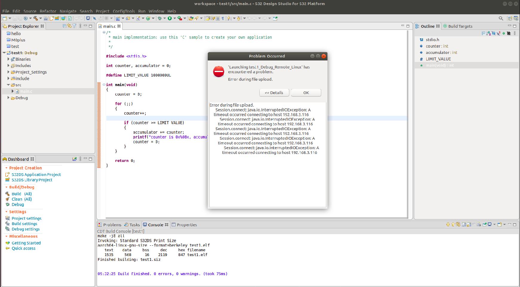 S32 Debug probe issue - NXP Community